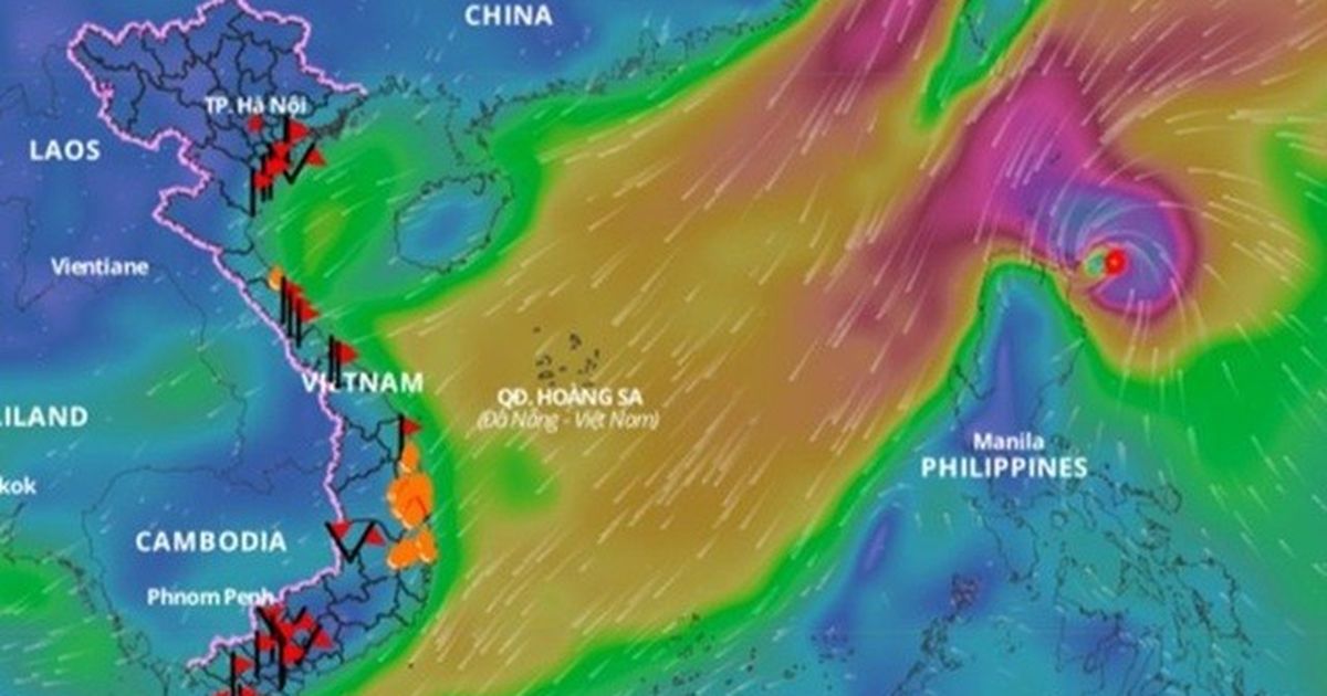 Bão Yinxing đang đạt cường độ cực đại, hướng đi "lạ thường" tiến về ...